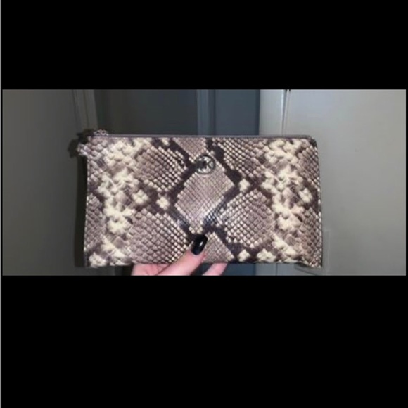 Michael Kors | Bags | Mk Snake Skin Wristlet | Poshmark
